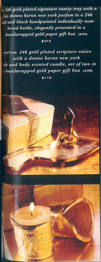 Donna Karan New York Parfum Perfume Bottle Limited Edition 24K gold ...